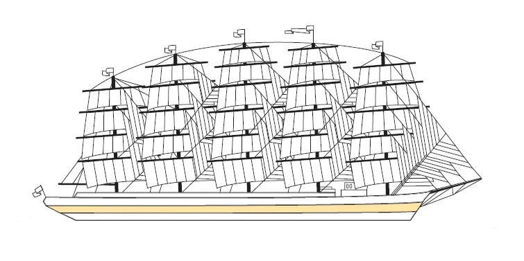Royal Clipper Deck Plans